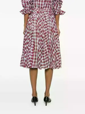 N°21 Pleated Check Skirt