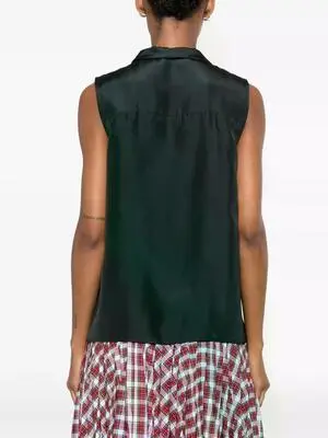N°21 Ruffle-trimmed Sleeveless Shirt