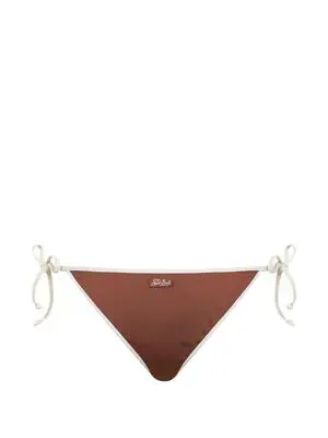 MC2 SAINT BARTH Side-tie Bikini Bottoms - Brown