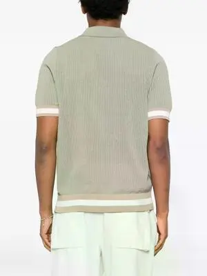 CHE Quinn Open-knit Polo Shirt - Green