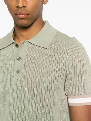 CHE Quinn Open-knit Polo Shirt - Green