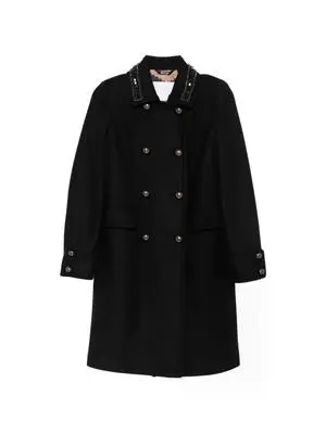 BAZAR DELUXE Embellished Double-breasted Coat
