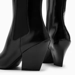 Prada Heeled Square Toe Boots