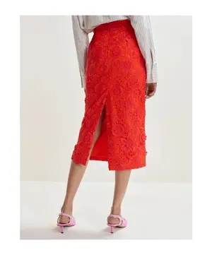 Essentiel Antwerp Embellished Lace Midi Skirt