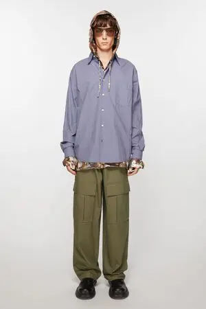 Acne Studios Logo Embroidered Straight Leg Trousers