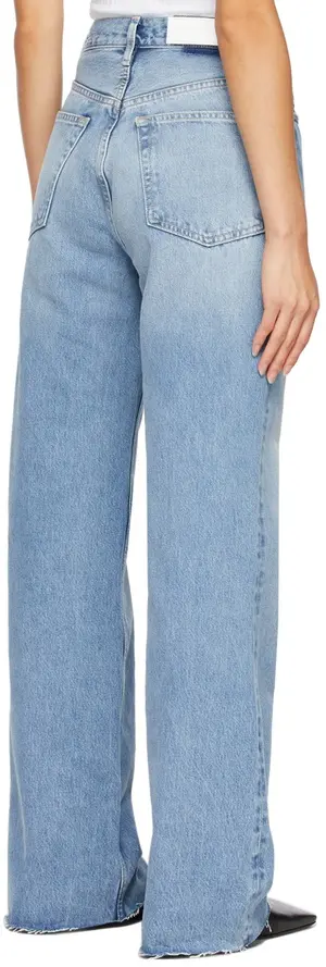 RE/DONE High-waisted Flared Jeans With Logo