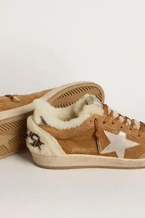 GOLDEN GOOSE Ball Star Lace-up Sneakers - Nude