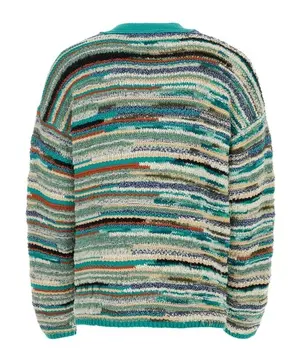 Alanui Madurai Striped V-neck Cardigan