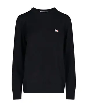 Maison Kitsuné Fox Patch Crewneck Jumper