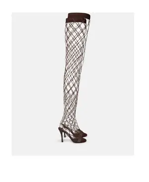Stella McCartney Slip-on Fishnet Heeled Sandals