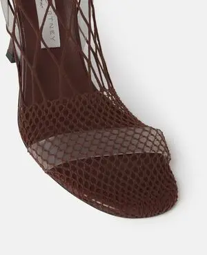 Stella McCartney Slip-on Fishnet Heeled Sandals