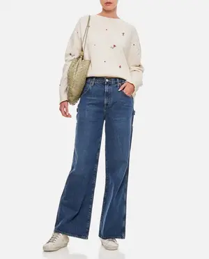 AGOLDE Wide-leg Jeans With Button Fly