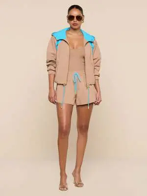 L'Agence Lark Windbreaker With Color Blocking
