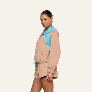 L'Agence Lark Windbreaker With Color Blocking