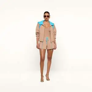 L'Agence Lark Windbreaker With Color Blocking