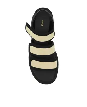NEOUS Triple Strap Flat Sandals