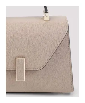 VALEXTRA Iside Foldover Top Micro Crossbody Bag - Nude