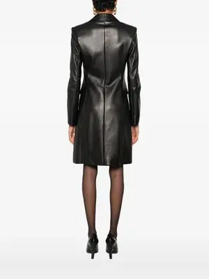 Gucci Single-breasted Leather Coat