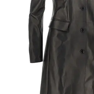 Gucci Single-breasted Leather Coat