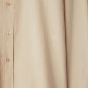 Burberry Edk Embroidered Long-sleeved Shirt