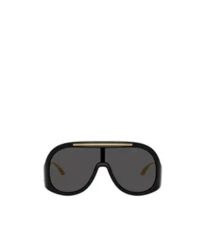 Dolce & Gabbana Logo Aviator Sunglasses - Black