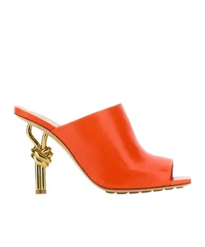 Bottega Veneta Knot Detailed Open Toe Mules