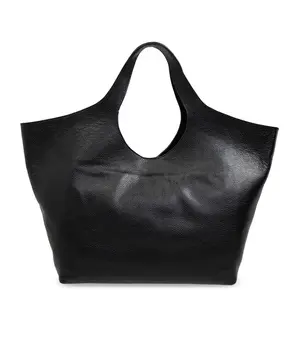 ANINE BING Lili Logo Embossed Tote Bag