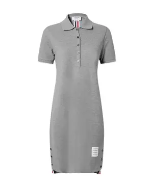 Thom Browne Asymmetric Hem Mini Polo Dress
