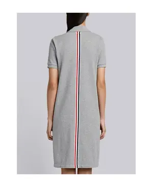 Thom Browne Asymmetric Hem Mini Polo Dress