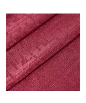 Fendi Ff Jacquard Fringed Scarf - Red