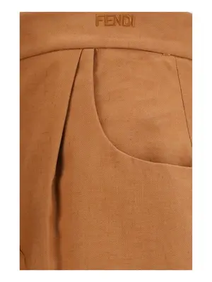Fendi Balloon-waist Elasticated Cuffs Pants