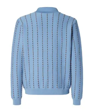 Fendi Long-sleeved Cotton Jumper With Ff Button
