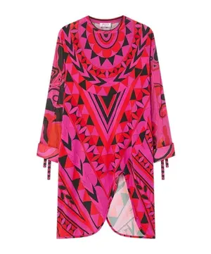 Emilio Pucci Printed Long Sleeve Dress