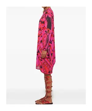 Emilio Pucci Printed Long Sleeve Dress
