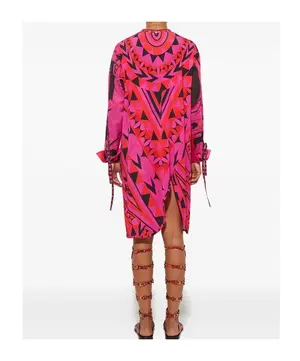 Emilio Pucci Printed Long Sleeve Dress