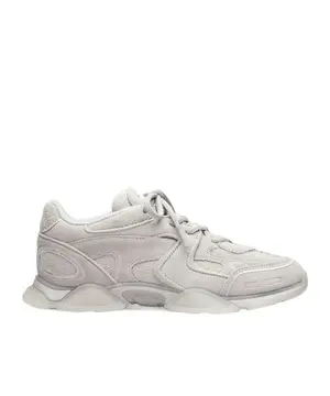 Axel Arigato Lace-up Sneakers With Patchwork Design - Gray