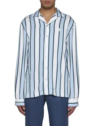 Etro Camp-collar Striped Shirt