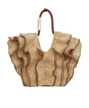 Zimmermann Ruffled Tote Bag - Brown