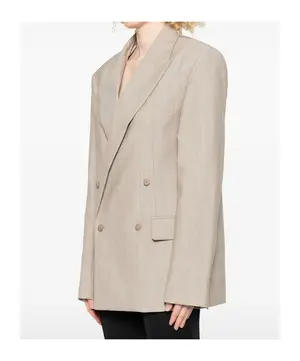 THE FRANKIE SHOP Double-breasted Suit Jacket