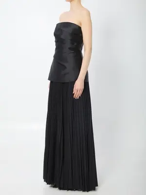 Solace London Claudette Pleated Maxi Dress