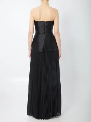 Solace London Claudette Pleated Maxi Dress