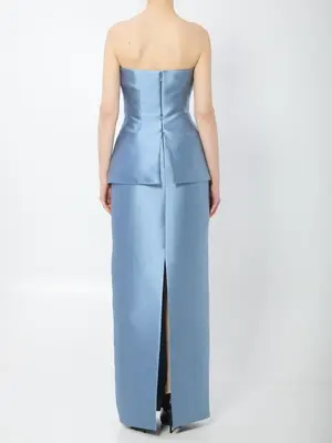Solace London Lucille Draped Bustier Maxi Dress