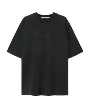 Alexander Wang Mirrored Logo Short-sleeved T-shirt