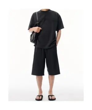 Alexander Wang Mirrored Logo Short-sleeved T-shirt