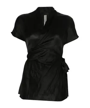 Rick Owens Wrap Short-sleeve Blouse