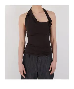 Paloma Wool Sleeveless Off-shoulder Backless Top