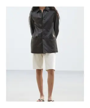 Auralee Textured Leather Blouson