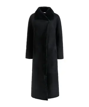 Nour Hammour Long-sleeved Coat - Black