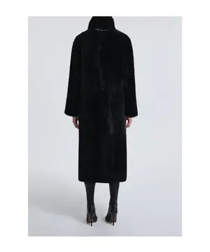 Nour Hammour Long-sleeved Coat - Black