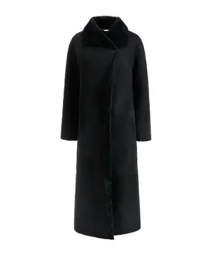Nour Hammour Long-sleeved Coat - Black